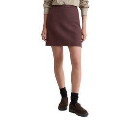 Marc O'Polo MARC O'POLO Damen Webrock "aus Boiled Wool"schwarz cherry, Gr. 38, unifarben, Obermaterial: 60% Viskose, 40% Schurwolle. Futter: 95% Polyester, 5%