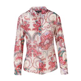 Koroshi Bluse Damen Gr&ouml;&szlig;e S beige / gr&uuml;n / altrosa