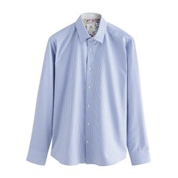 next Hemd Herren Gr&ouml;&szlig;e 4XL dunkelblau / wei&szlig;