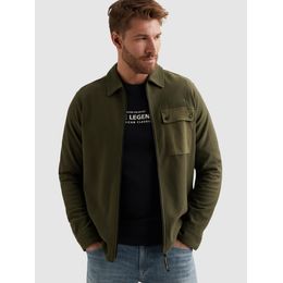 PME-Legend Pme Legend &Uuml;bergangsjacke 'PME LEGEND - Shirt jacket with zipper closure and badge' Herren Gr&ouml;&szlig;e M dunkelgr&uuml;n Sommerjacke