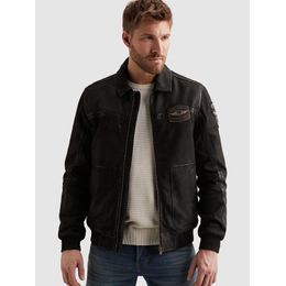 PME-Legend Pme Legend &Uuml;bergangsjacke 'Summer Hudson leather jacket' Herren Gr&ouml;&szlig;e XXXL schwarz