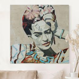 Bilderwelten Akustikbild Frida Kahlo - Collage No.1