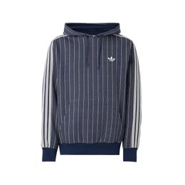 adidas originals Sweatshirt 'PINSTRIPES' male size S mottled blue / White