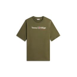 Tommy Hilfiger Big & Tall Tommy Hilfiger Big & Tall T-Shirt Herren Gr&ouml;&szlig;e XXL oliv / wei&szlig;