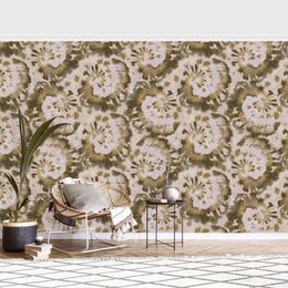 Bilderwelten Fototapete Batik auf Leinwand Struktur