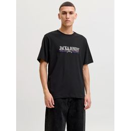 Jack & Jones JACK & JONES Shirt 'JORFREDERIKSBERG' male size M Royal blue / Blood red / Black / White