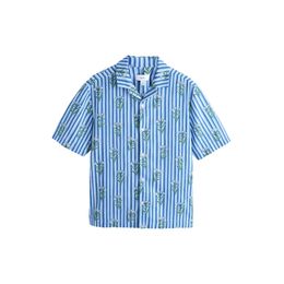 next Button Up Shirt male size XXL Gentian / Light blue / Green / White