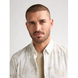Herren Kurzarmhemd "Men Shirt Short Sleeve AOP", wei&szlig;, Gr. XXXL, PETROL INDUSTRIES, bedruckt, Jersey, Obermaterial: 97% Baumwolle, 3% Elasthan,