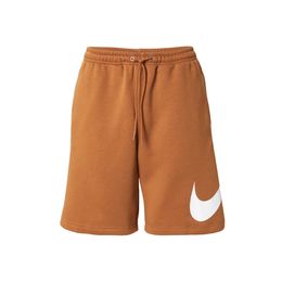 Nike Sportswear Pants 'CLUB' male size 34 Cognac / White