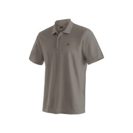 Maier Sports Herren Poloshirt "Ulrich", braun, Gr. XL, 100% Polyester, Shirts, Herren Polo kurzarm, leichtes Shirt, Funktionsshirt mit Kragen Reg Fit