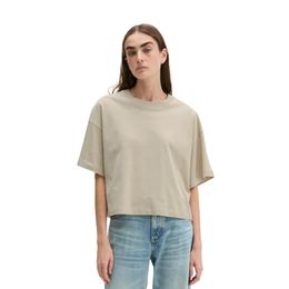 Marc O'Polo MARC O'POLO Damen T-Shirt "aus weichem Single Jersey", beige, Basic, Gr. L, unifarben, Obermaterial: 100% Baumwolle, Shirts