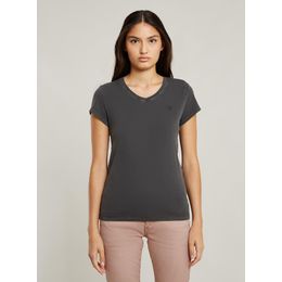 G-Star Raw G-STAR Damen T-Shirt "Overdyed Eyben Slim V T-Shirt 2.0", grau, Gr. S, Obermaterial: 100% Baumwolle, Shirts