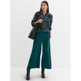 Inspirationen Damen Langarmbluse, bunt, Gr. 50, gemustert, 100% Polyester, Blusen