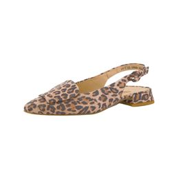 Paul Green Damen Riemchensandale "Paul Green Ballerinas Leder", Gr. 36, braun, Leder, Schuhe