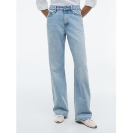 Tommy Hilfiger Damen Straight-Jeans "LOOSE STRAIGHT CAM RW", blau, Gr. 31, unifarben, Denim/Jeans, Obermaterial: 100% Baumwolle, Jeans, Baumwolle,