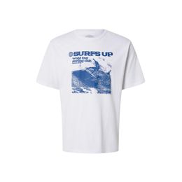 Jack & Jones JACK & JONES Shirt 'JPRBLUocean' male size XL Dark blue / White