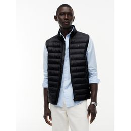 Tommy Hilfiger Herren Steppweste "CORE PACKABLE RECYCLED VEST", schwarz, Gr. L, Web, Obermaterial: 100% Nylon, Westen