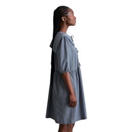 Marc O'Polo Damen Minikleid "aus Baumwolle-Mix"light blau, Gr. S, MARC O'POLO DENIM, kariert, Obermaterial: 50% Modal, 50% Baumwolle, Kleider