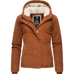 Ragwear Damen Cordjacke "Wuggys", braun, Gr. S, Obermaterial: 100% Baumwolle. Futter: 100% Polyester. Wattierung: 100% Polyester, Jacken, Stylische