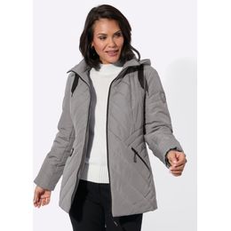 Casual Looks Damen Steppjacke, grau, Gr. 54, unifarben, 100% Polyester, Wattierung:100% Polyester, &Auml;rmelfutter:100% Polyester, Jacken