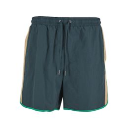 Urban Classics Herren Badeshorts "Urban Classics Retro Look Swim Shorts", gr&uuml;n, Gr. 5XL, 100% Nylon, Badehosen