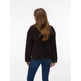 V&eacute;ro Moda VERO MODA Damen Cordjacke "VMJAMIE LS CORDUROY SHACKET MIX NOOS"chocolate torte, Gr. L, unifarben, Cord, Obermaterial: 100% Baumwolle, Jacken,