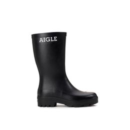 Aigle Damen Gummistiefel "Atelier Aigle M", Gr. 44, schwarz, Obermaterial: 100% Naturkautschuk NaRubber., Schuhe