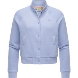 Ragwear Damen Bomberjacke "Simonette", blau, Gr. XXXL, Material: 70% Baumwolle, 30% Polyester, Jacken, stylische Damen Collegejacke f&uuml;r den &Uuml;bergang