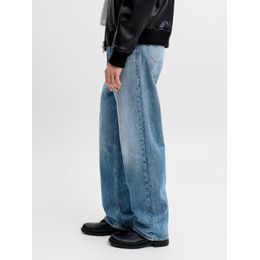 Jack & Jones JACK & JONES Herren Relax-fit-Jeans "JJIALEX mit cleanem Look und Taschenvielfalt"blau washed, Gr. 36, Abriebeffekte, Denim/Jeans, Obermaterial: 100%