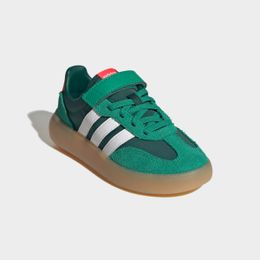 M&auml;dchen Sneaker "BARREDA DECODE KIDS", adidas Sportswear, Gr. 33, gr&uuml;n, Leder, Textil, Schuhe, inspiriert vom Design des Handball Spezial, f&uuml;r Kinder