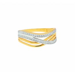 Adelia&acute;s ADELIA ́S Damen Fingerring "Damenring 333 Gold ( 8K ) mit Zirkonia", 62, Gold, gold, Gold, Fingerringe, Goldring