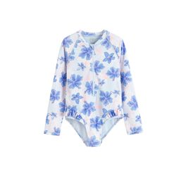 Cool Club Badeanzug M&auml;dchen Gr&ouml;&szlig;e 128 blau / lachs / wei&szlig;