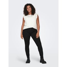 Only CARMAKOMA Damen Skinny-fit-Jeans "CARSTORM LIFE PUSH UP HW SK JEANS NOOS", schwarz, Gr. 52, clean, Denim/Jeans, Obermaterial: 53% Viskose, 29%
