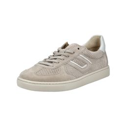 Gabor COMFORT Damen Sneaker "Gabor Comfort Sneaker Leder", Gr. 38, beige, Leder, Schuhe