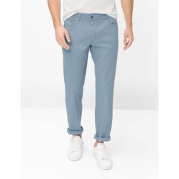 Brax Herren Chinohose "Style COOPER", blau, Gr. 34, Web, 67% Leinen, 30% Baumwolle, 3% Elasthan, Hosen