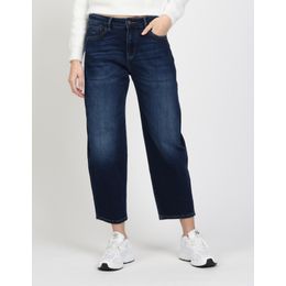 Gang Damen 5-Pocket-Jeans "94IDA", blau, Gr. 33, Denim/Jeans, Obermaterial: 96% Baumwolle, 4% Elasthan, Jeans, cropped