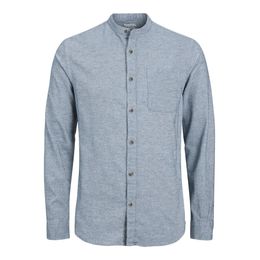 Jack & Jones JACK & JONES Button Up Shirt 'JJEBand' male size M mottled blue