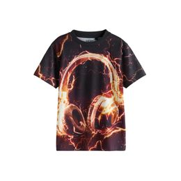 next T-Shirt Jungen Gr&ouml;&szlig;e 170 braun / orange / schwarz