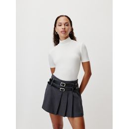 LEGER Damen T-Shirt "Larina, LeGer by Lena Gercke", wei&szlig;, Gr. 36, unifarben, Web, Obermaterial: 92% Viskose, 8% Elasthan, Shirts, Regular fit mit