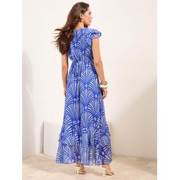 Friends Like These Kleid Damen Gr&ouml;&szlig;e 46 blau / offwhite Sommerkleid