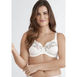 Felina Damen B&uuml;gel-BH "Moments", Gr. 75, gelb, Spitze, Obermaterial: 79% Polyamid, 15% Polyester, 6% Elasthan, gemustert, unifarben, BHs,