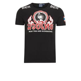 BEN LEE Benlee T-Shirt 'Thailand' Herren Gr&ouml;&szlig;e XXS grau / rot / schwarz / wei&szlig;