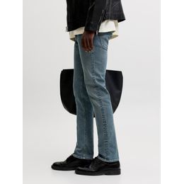 Jack & Jones JACK & JONES Herren Slim-fit-Jeans "JJIGLENN Jeans mit schmaler Beinform und Stretch f&uuml;r Komfort"mid blau denim, Gr. 32, Abriebeffekte, Denim/Jeans,