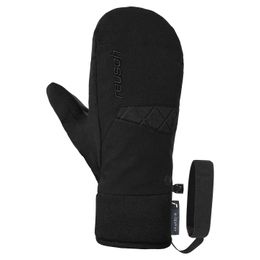 Reusch Damen F&auml;ustlinge "Malone R-TEX XT"schwarz, Gr. 9, unifarben, 82% Polyester, 10% Lederimitat, 8% Wolle, Handschuhe, mit wasserdichter,