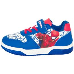 Disney M&auml;dchen Sneaker "SPIDERMAN", Gr. 30blau, Textil, Schuhe, mit cooler Blinkfunktion