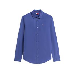 Tommy Jeans Button Up Shirt 'Slim Fit' male size S Dark blue