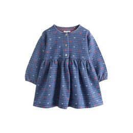 next Kleid M&auml;dchen Gr&ouml;&szlig;e 104 blau / weinrot / wei&szlig;