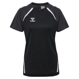 Hummel Damen Trainingsshirt "HMLLEAD 2.0 JERSEY S/S WOMAN", schwarz-wei&szlig;, Gr. XXL, Obermaterial: 100% Polyester, Shirts, sportliche Passform, kurze