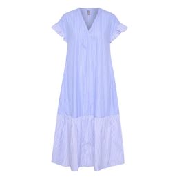 Culture Kleid 'Cia' Damen Gr&ouml;&szlig;e 36 blau / hellblau / wei&szlig; Sommerkleid
