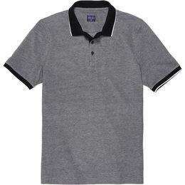 MARVELIS Herren Poloshirt, schwarz, Gr. S, Obermaterial: 100% Baumwolle, Shirts, meliert, leicht tailliert